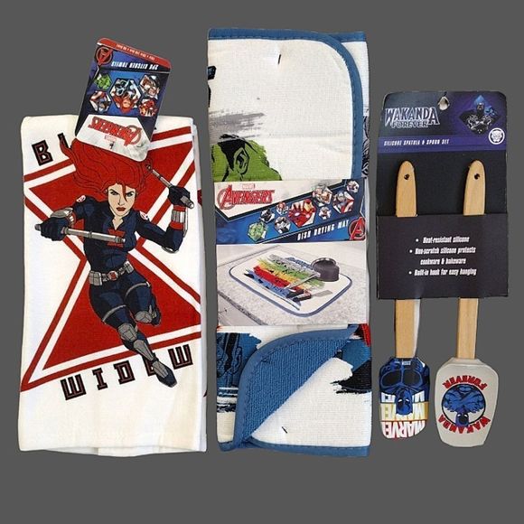Marvel | Kitchen | Marvel Avengers Wakanda Forever3 Piece Kitchen ...